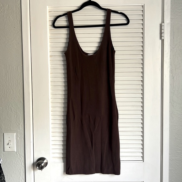 Leith | Dresses | Leith Brown Mini Bodycon Dress | Poshmark